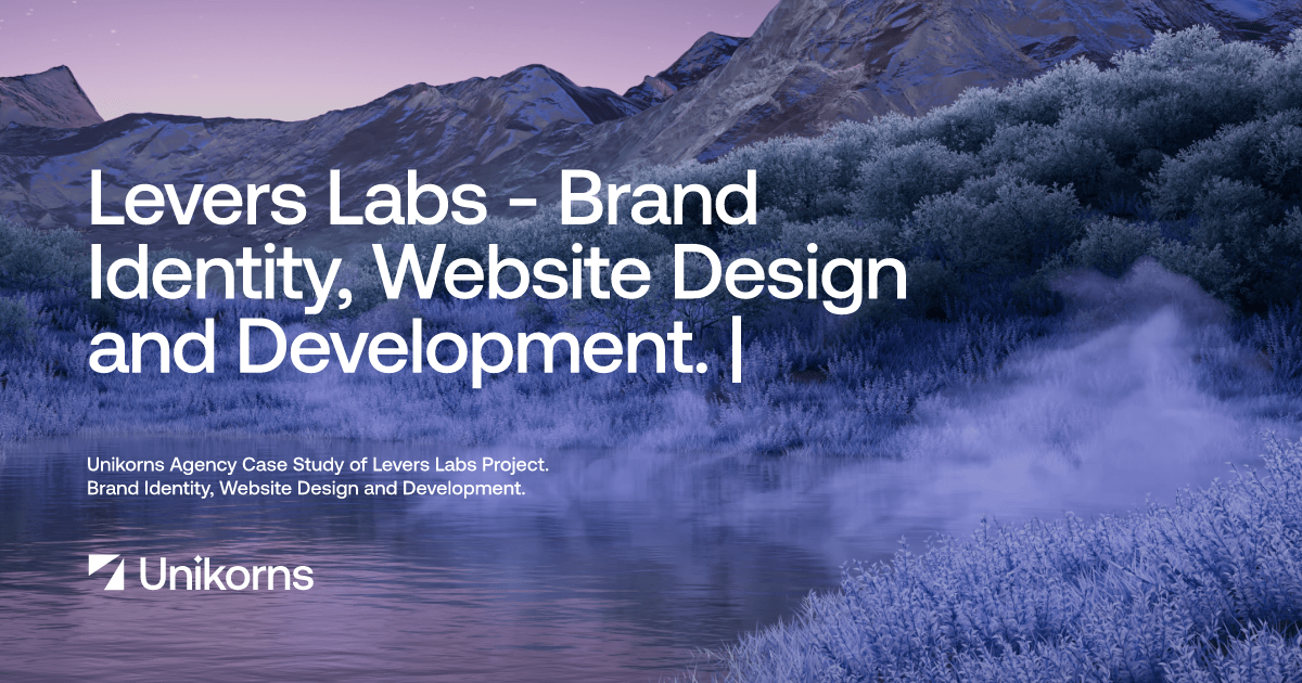 Levers Labs - Brand Identity, Website Design and Development. | Unikorns Agency